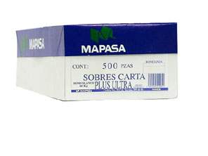 Sobres para correspondencia mapasa t/carta c/500 | Papelera ABC S.A. DE C.V.